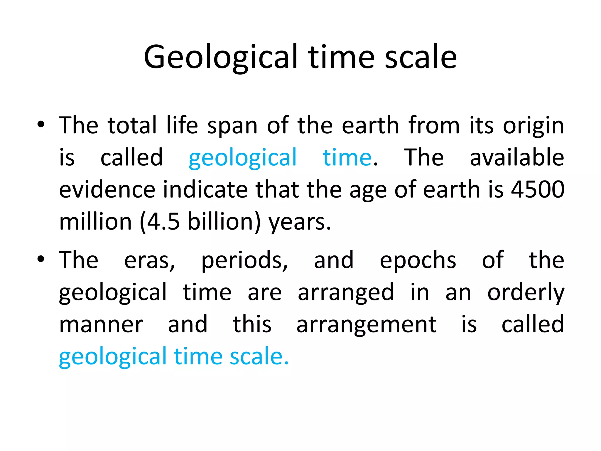 Geological time scale and plant life through ages | PDF