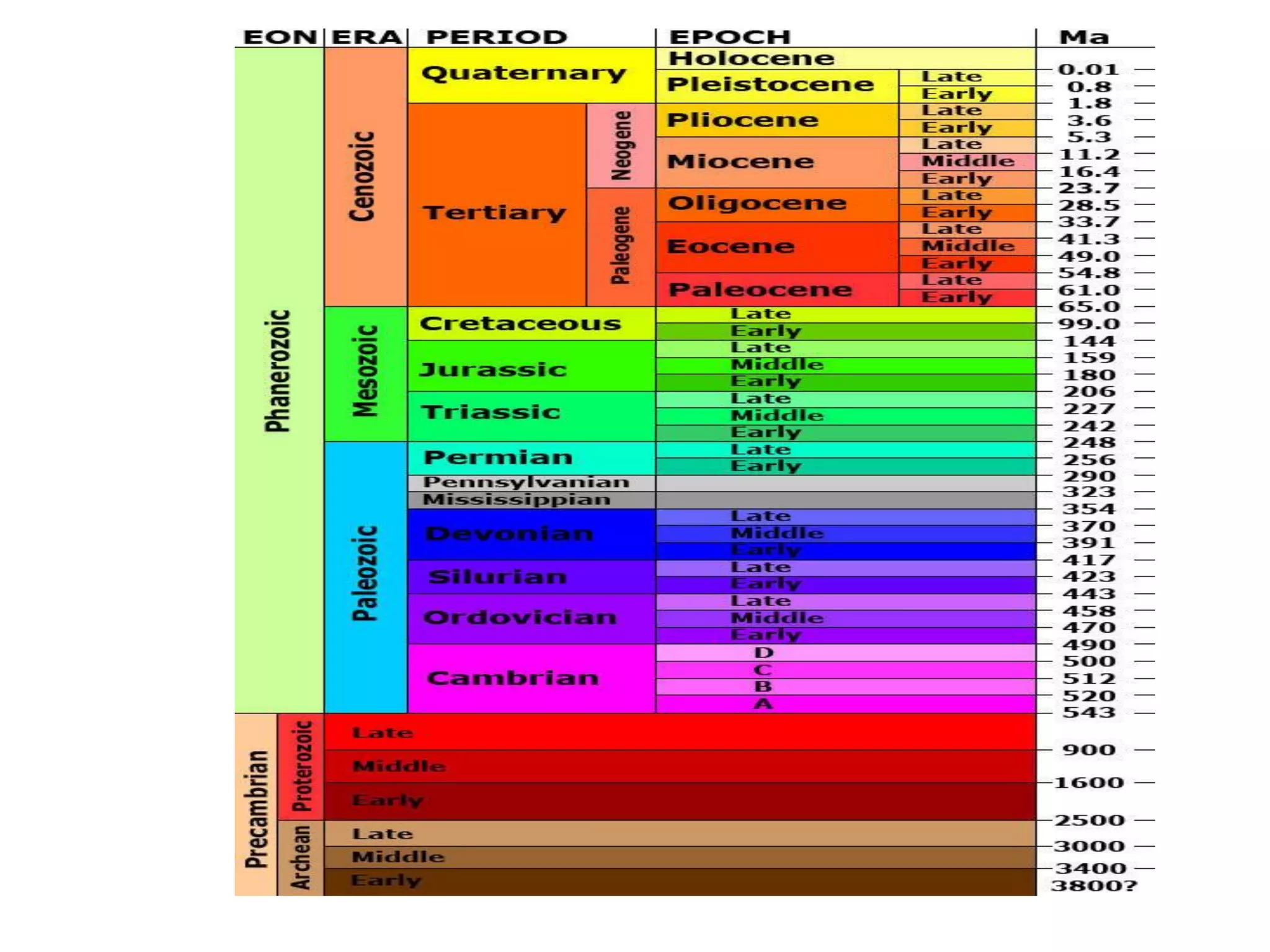 Geological time scale and plant life through ages | PDF
