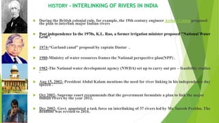 Geological view-interlinking of rivers in india | PPT