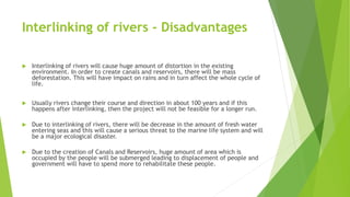 Geological view-interlinking of rivers in india | PPT