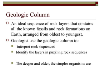 Geologic Column | PPT