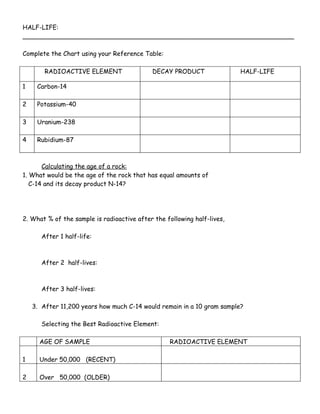 Interpreting Geologic History Outline | DOC