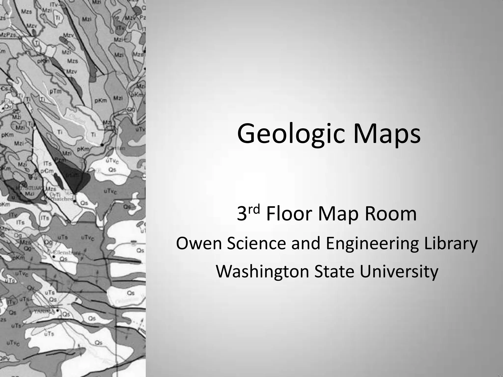 WSU Geologic Maps @ Owen Science Library | PPT