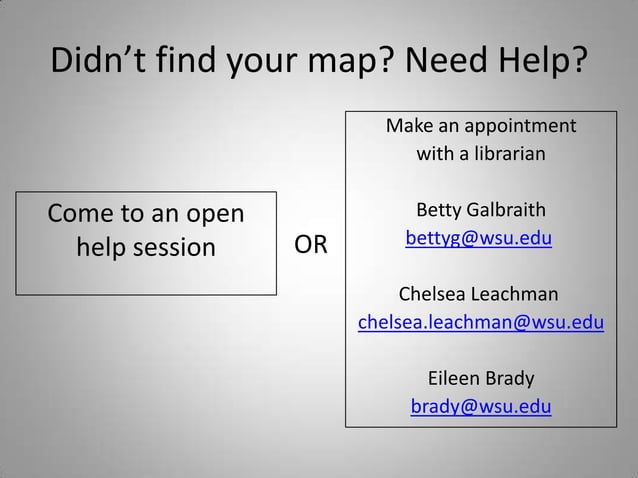 WSU Geologic Maps @ Owen Science Library | PPT