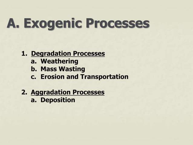 Geologic Processes-Exogenic.ppt | Geology | Science