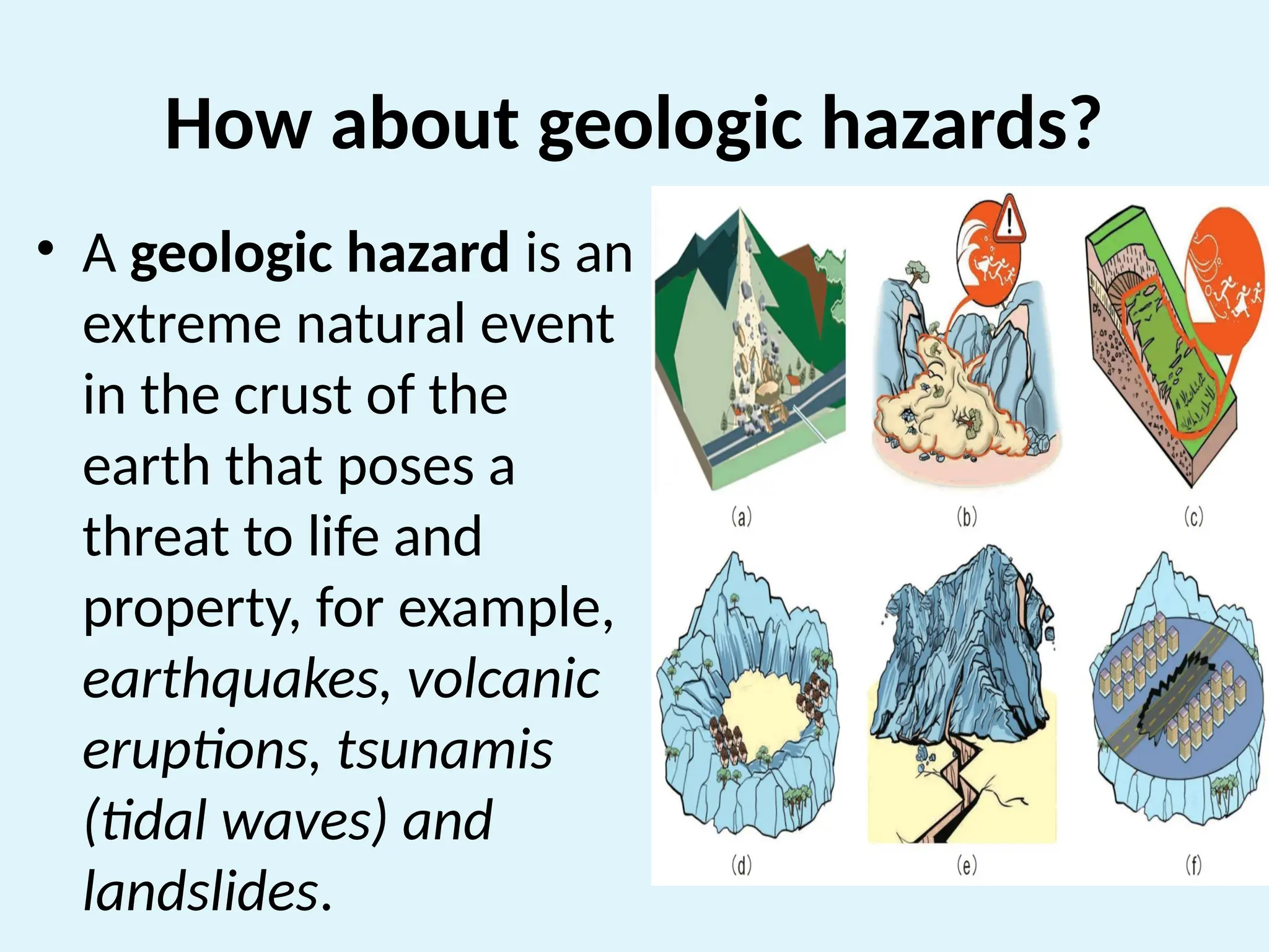 Various Geologic Processes and hazards that Happens.pptx