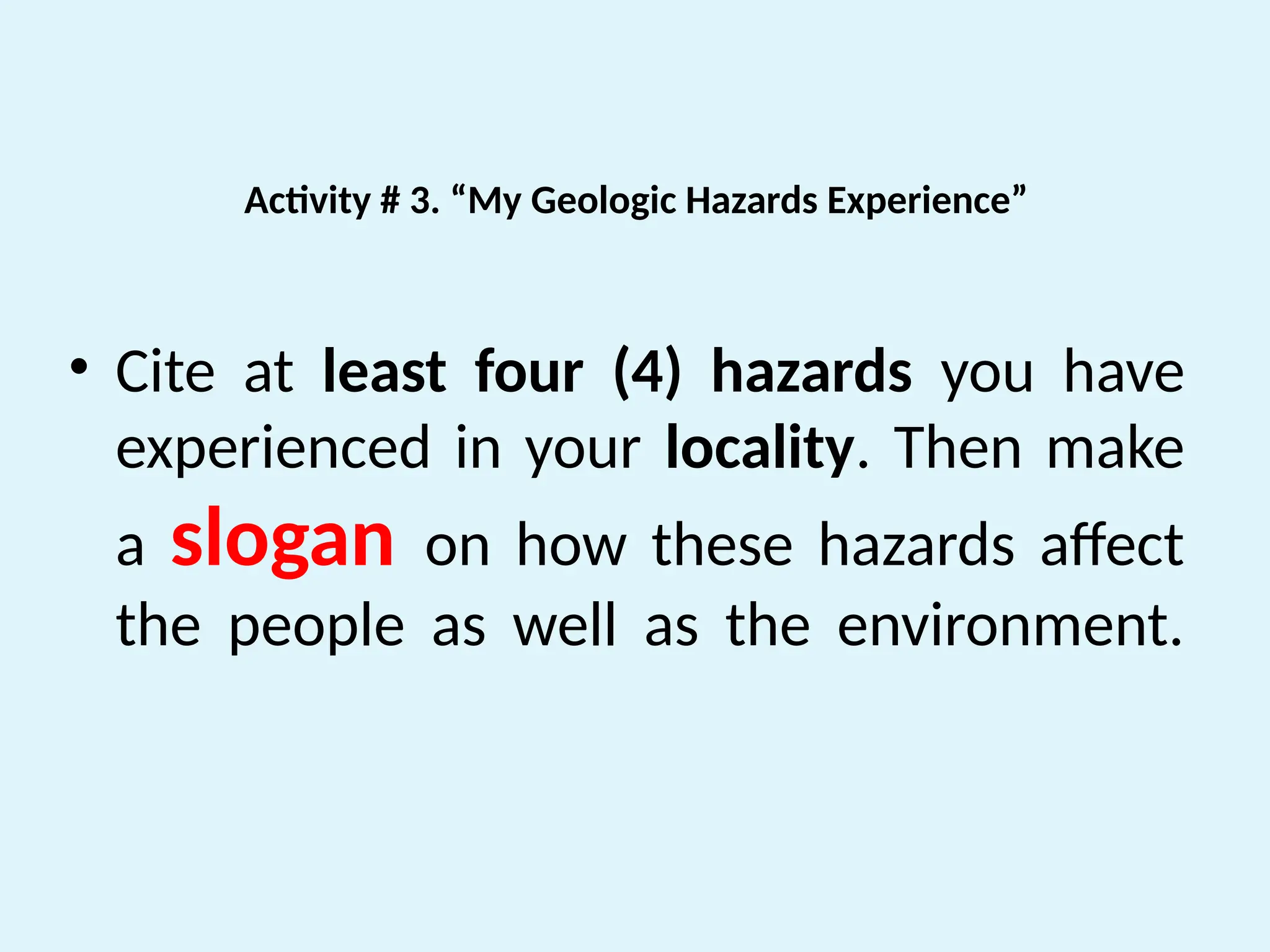 Different Geologic Processes and hazards.pptx