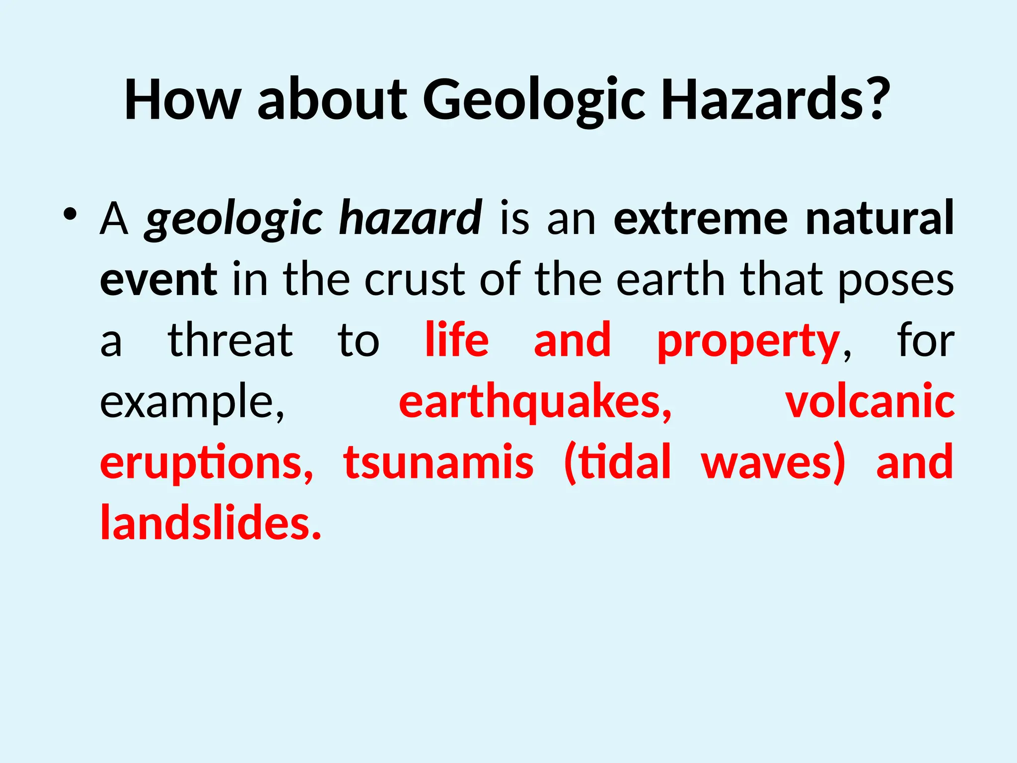 Different Geologic Processes and hazards.pptx