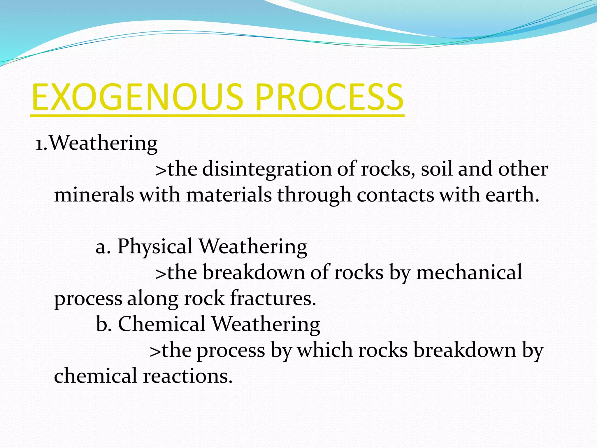 GEOLOGIC PROCESSES ON EARTH | PPTX
