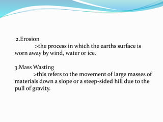 GEOLOGIC PROCESSES ON EARTH | PPTX