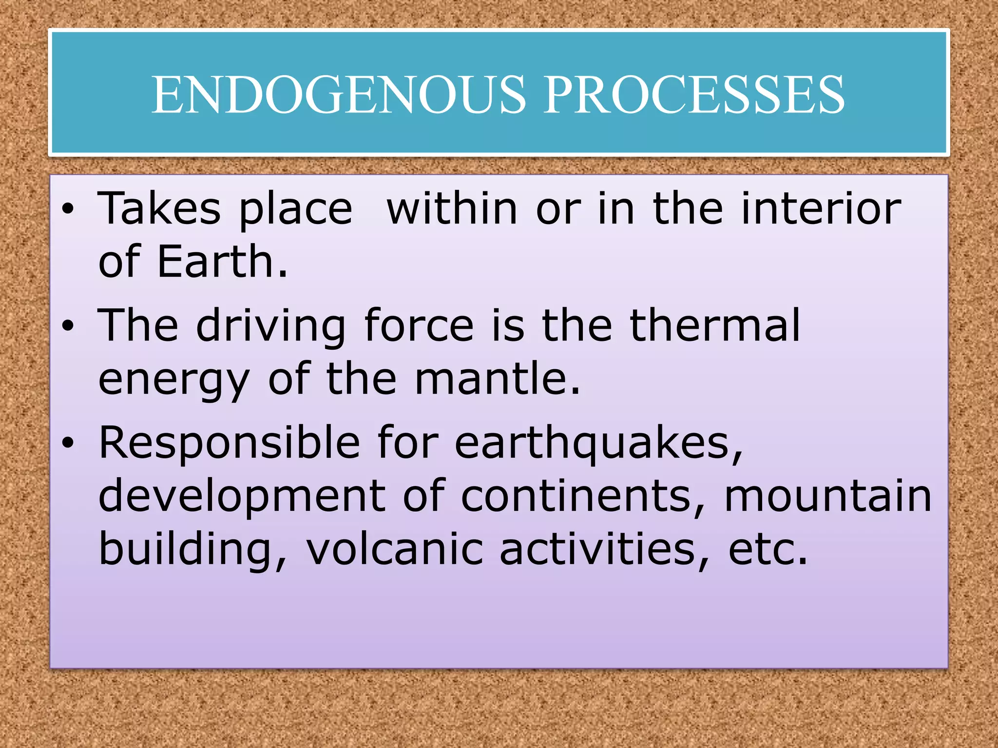 Geologic Processes on Earth | PPTX