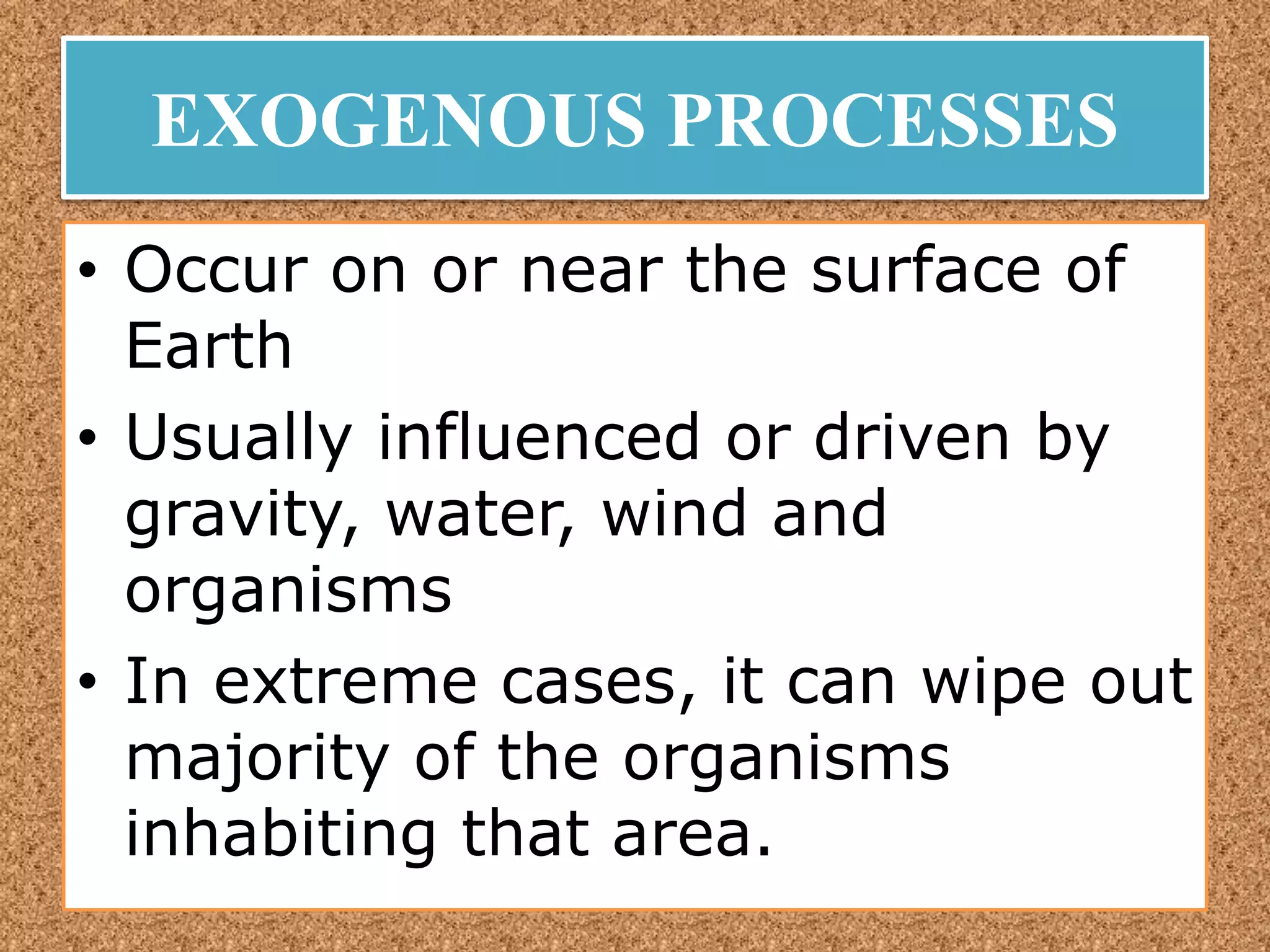Geologic Processes on Earth | PPTX