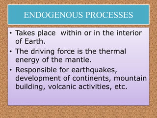 Geologic Processes on Earth | PPTX