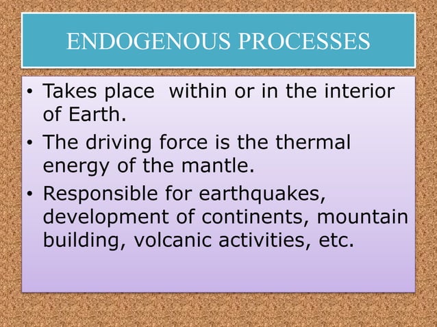 Geologic Processes on Earth | PPTX