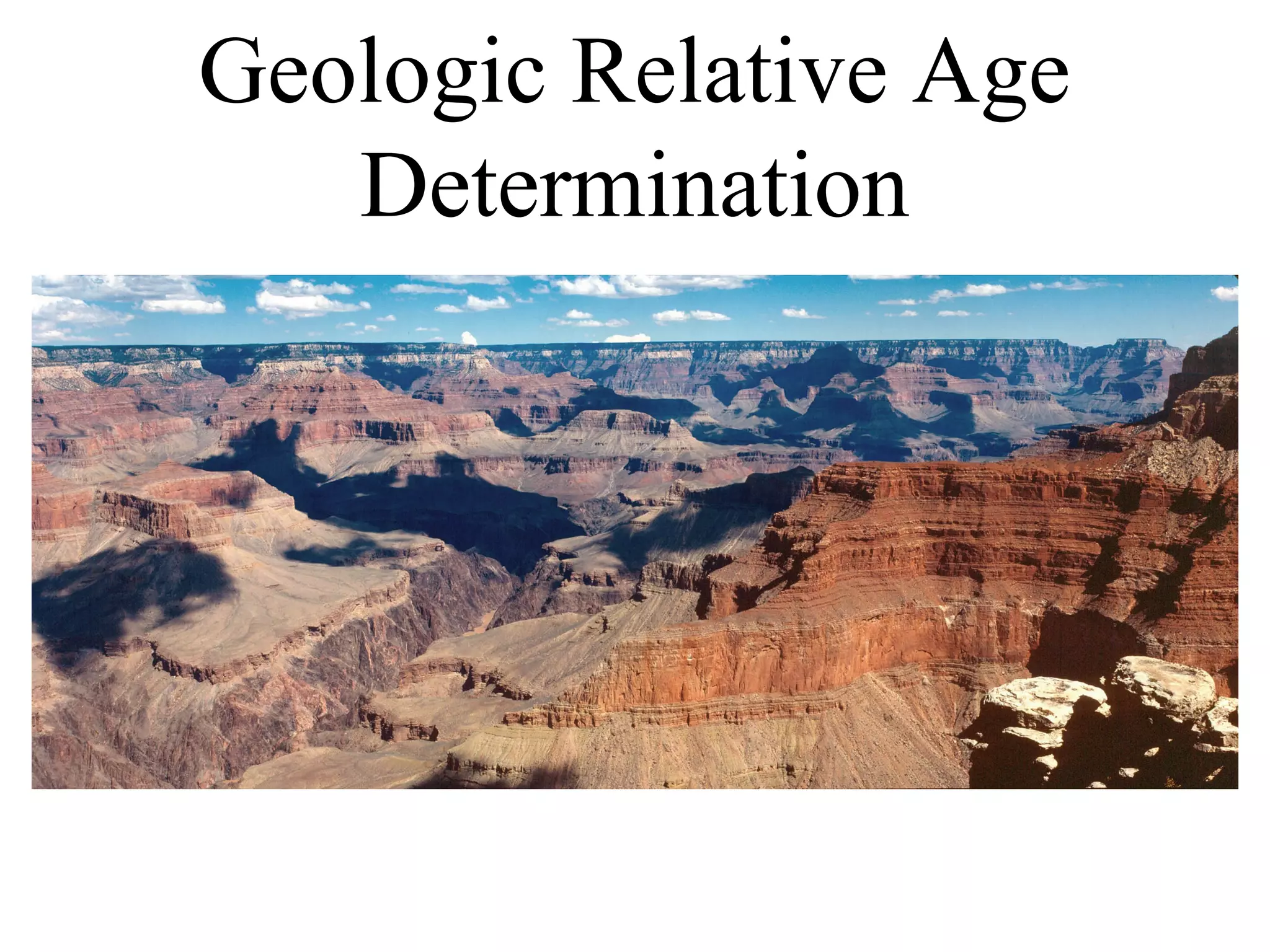 Geologic Relative Age Mr. COnnors | PPT