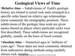 Geologic Relative Age Mr. COnnors | PPT