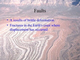 Geologic Structure folds faults geology.ppt