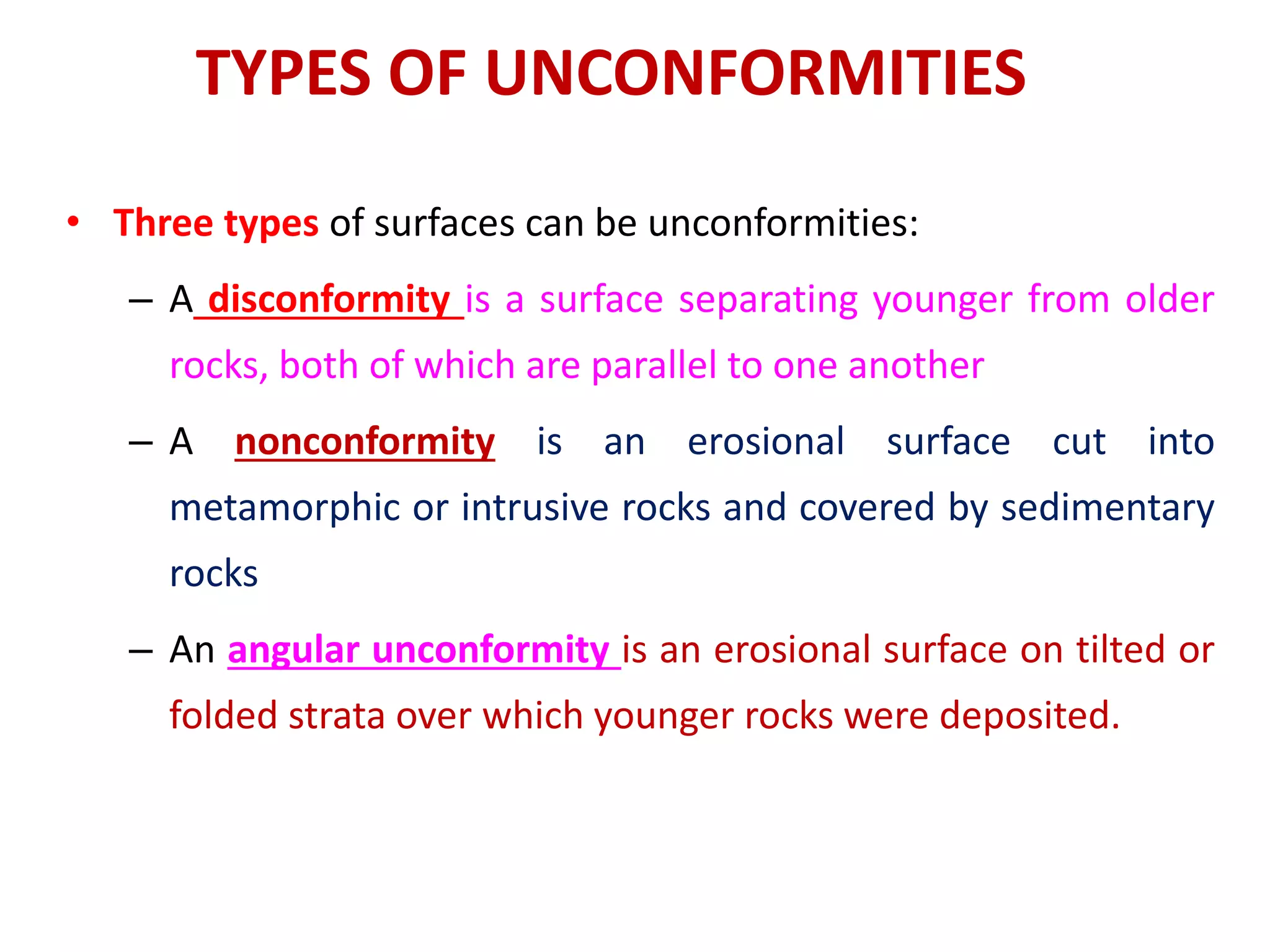 Geologic structure, fold fault & unconformity | PPTX