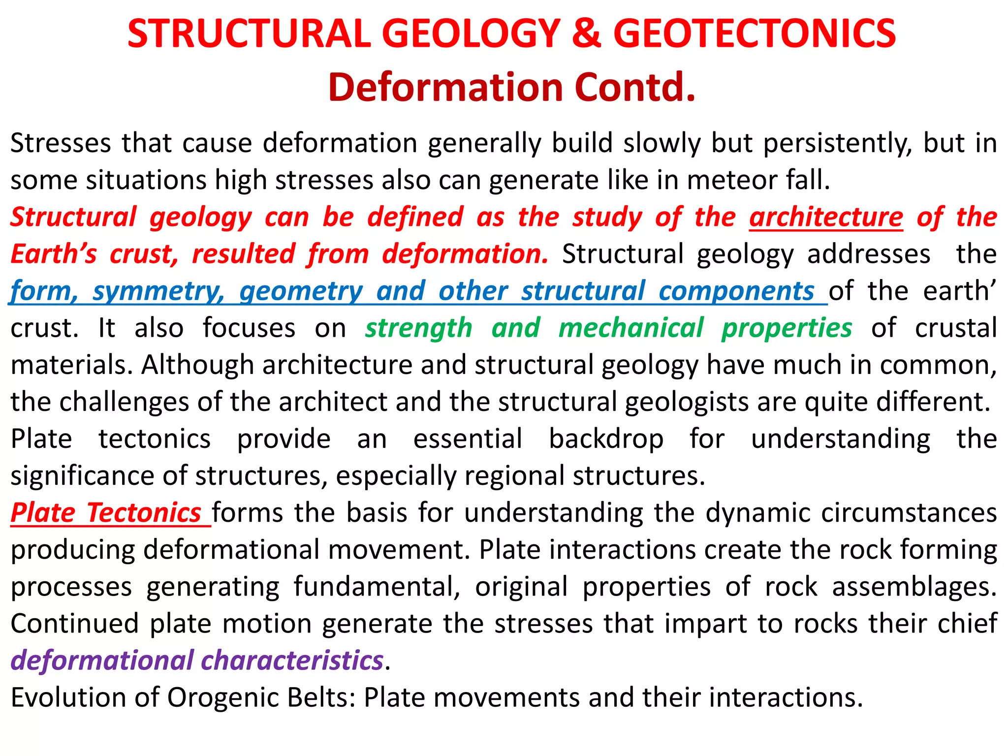 Geologic structure, fold fault & unconformity | PPTX