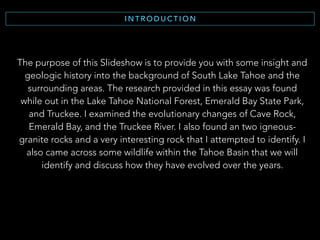 Geologic Study: South Lake Tahoe | PDF