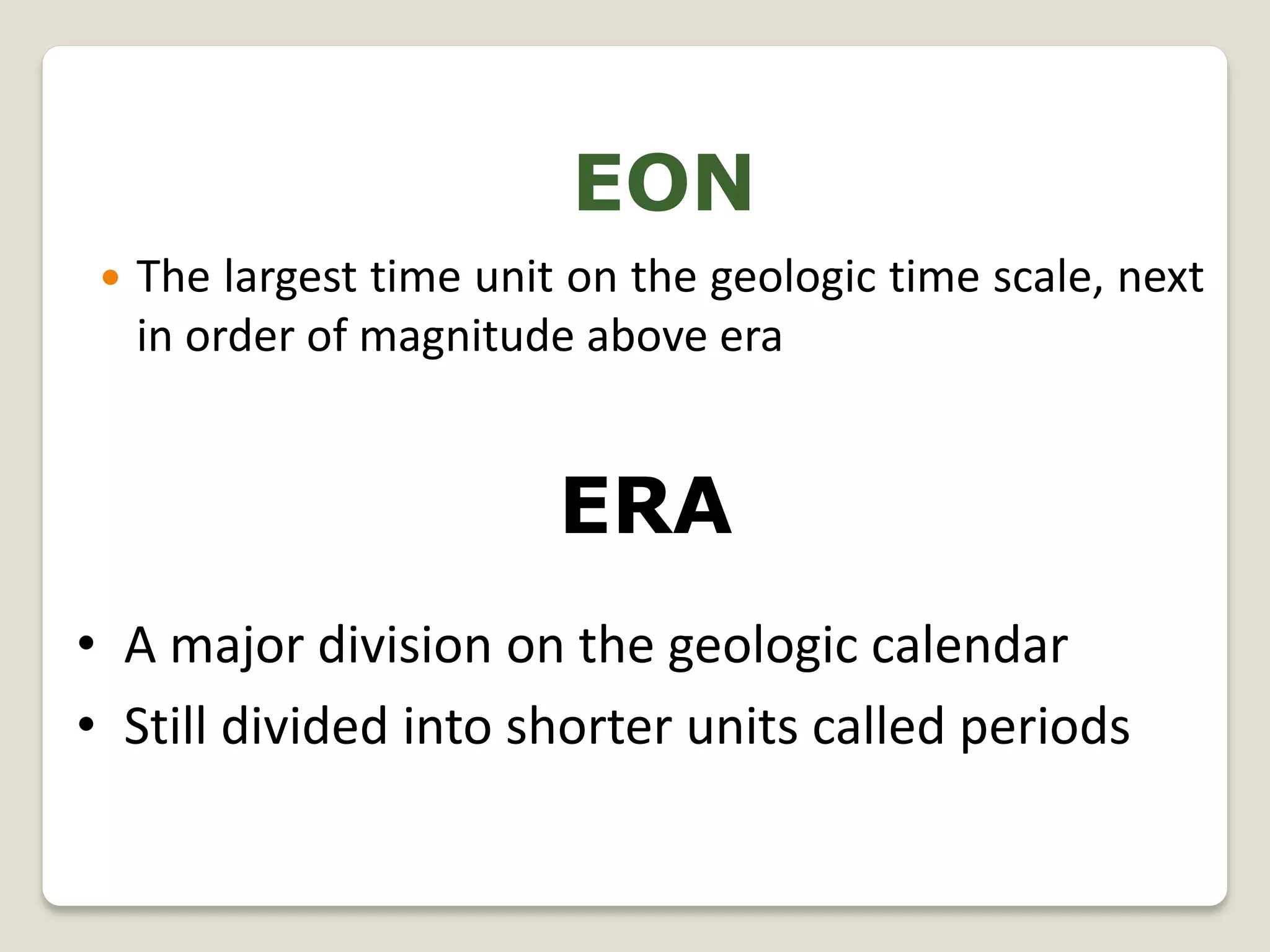 Geologic time (Earth Science) | PDF