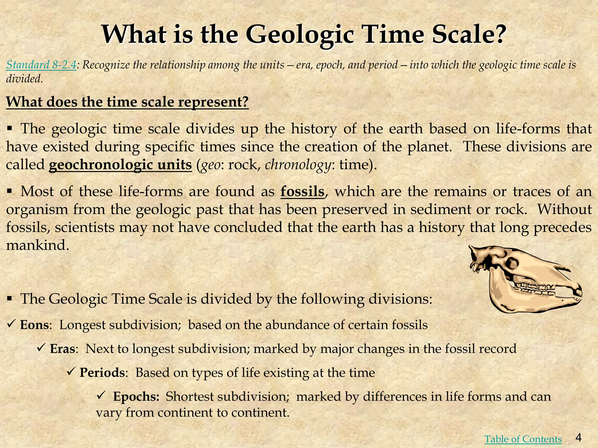 document about geological time and history of earth | PDF