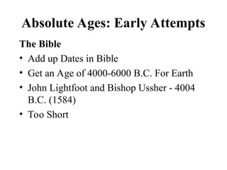 Geologic Time and Earth History.ppt......... | PPT