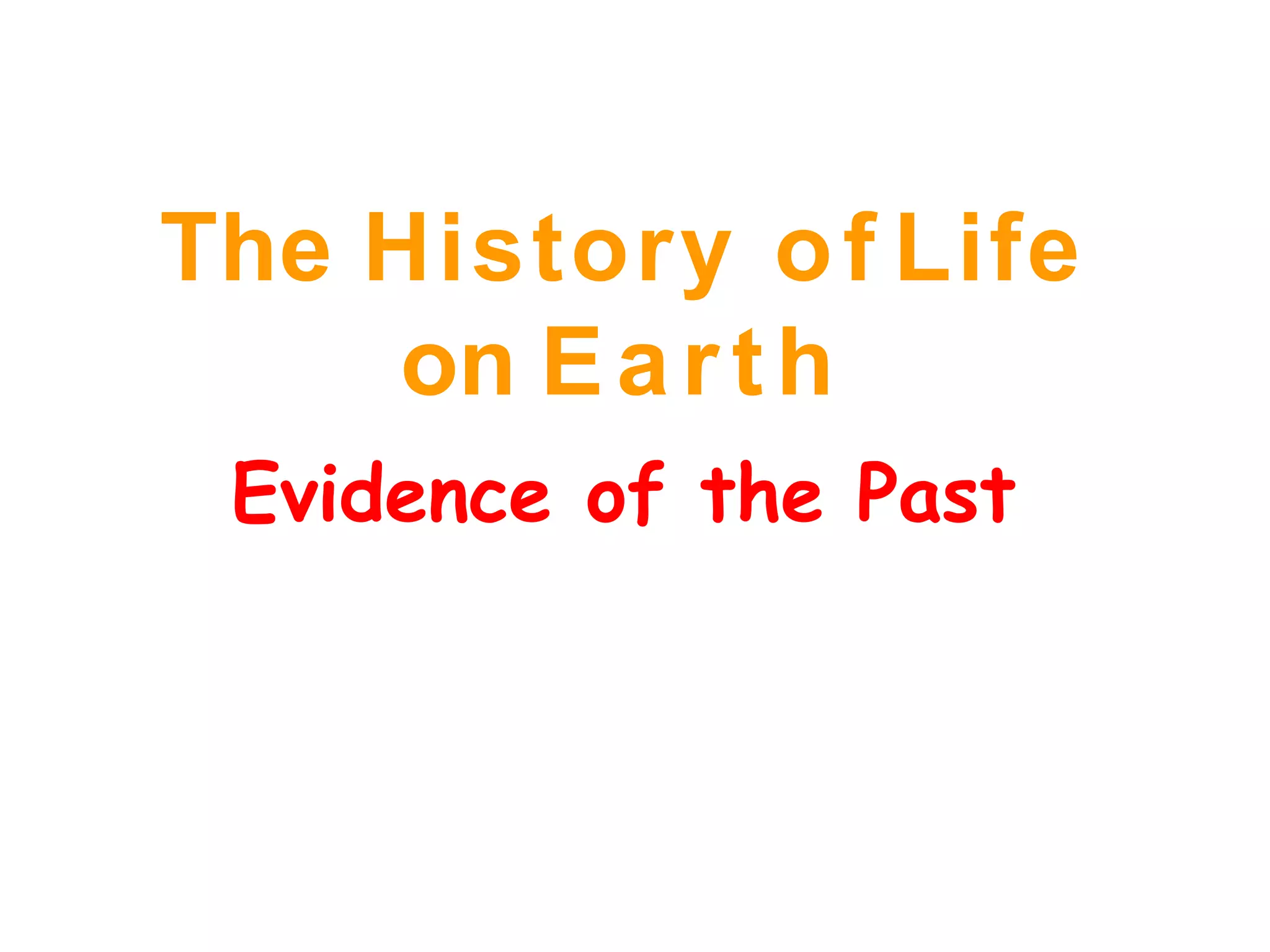 Geologic timeline of the history of life on earth | PPTX