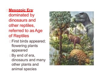 Geologic timeline of the history of life on earth | PPTX