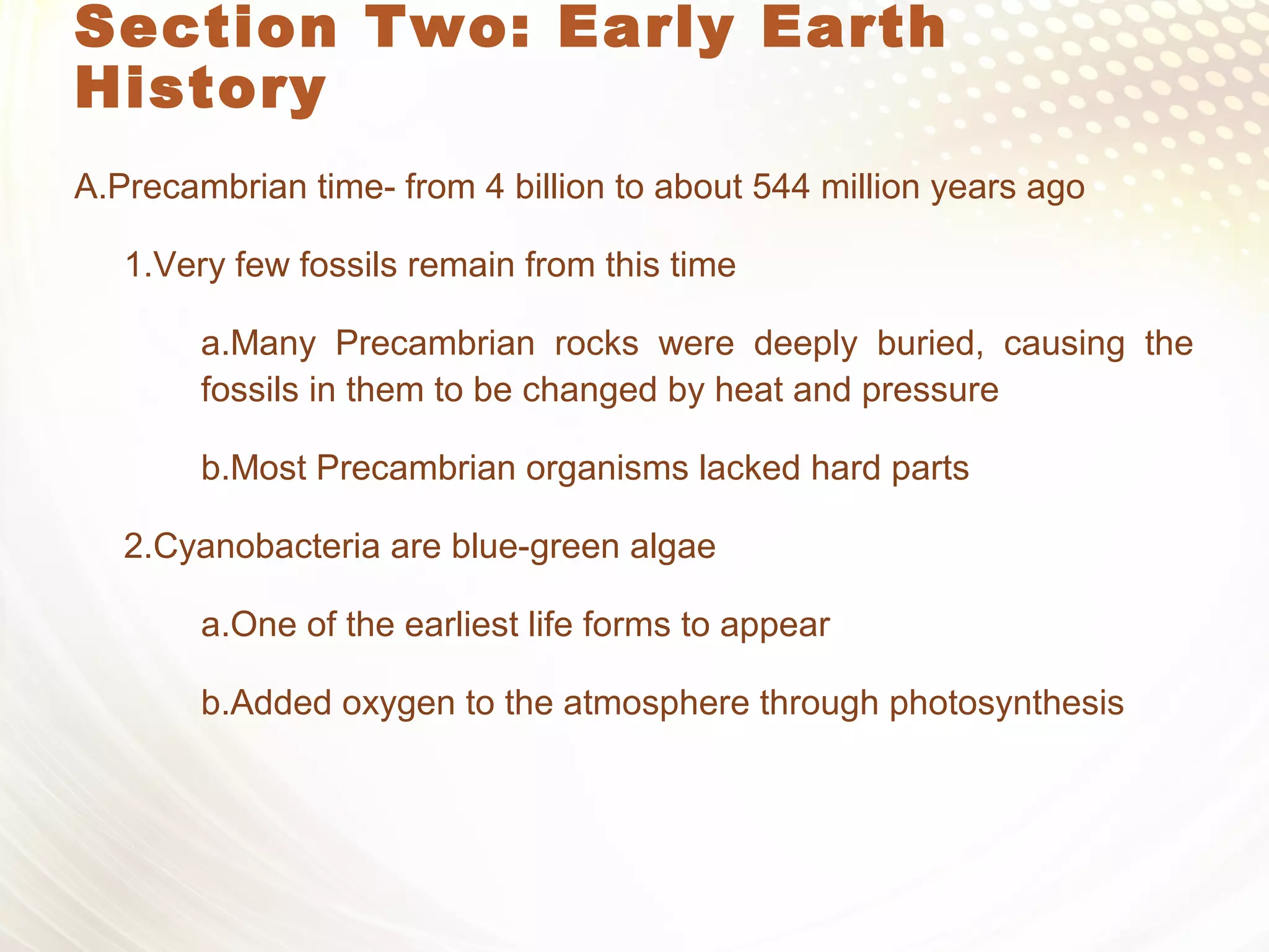 Geologic Times Notes PowerPoint | PPT
