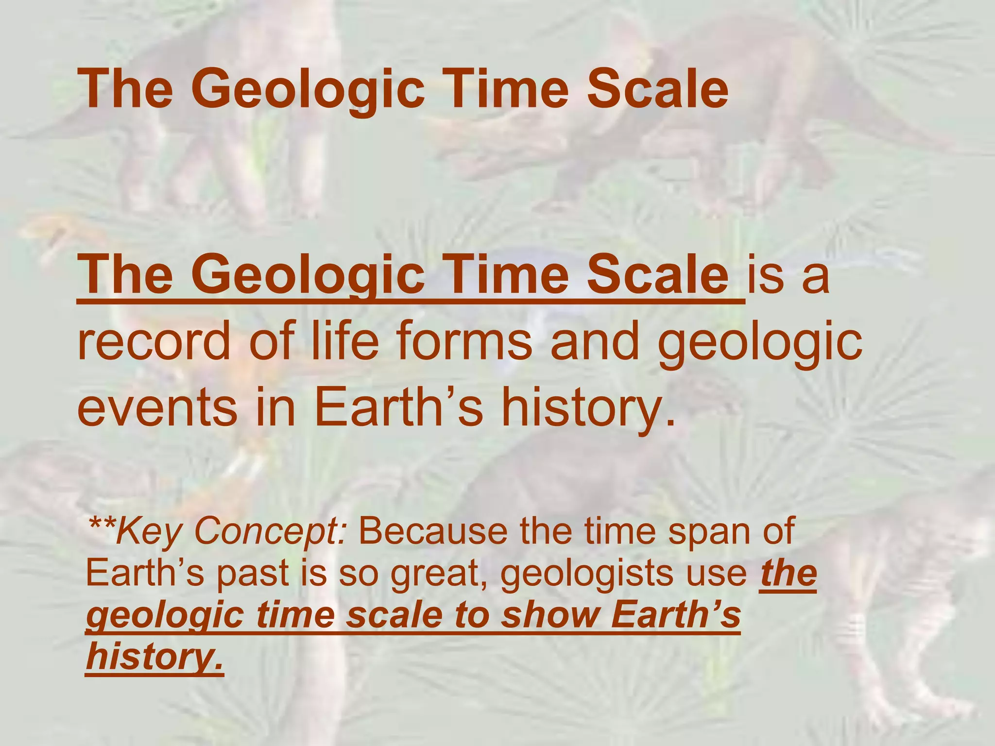 Geologic Time Scale.ppt | Geology | Science
