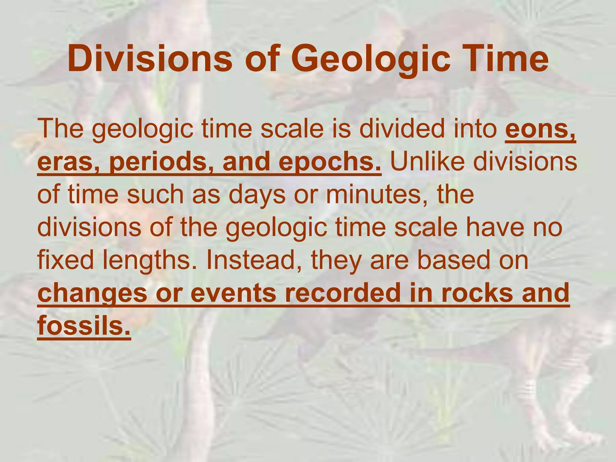 Geologic Time Scale.ppt | Geology | Science