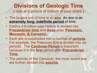 Earth's Geologic Time Scale: Ancient to Present.ppt