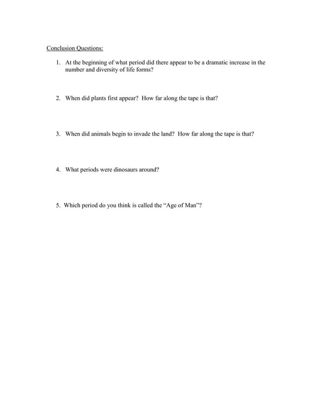 Geologic Time Scale Activity Sheet for SHS | PDF | Geology | Science