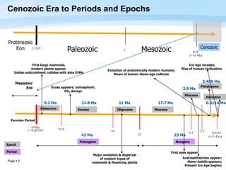 Geologic timescale and natural history of the earth | PPT