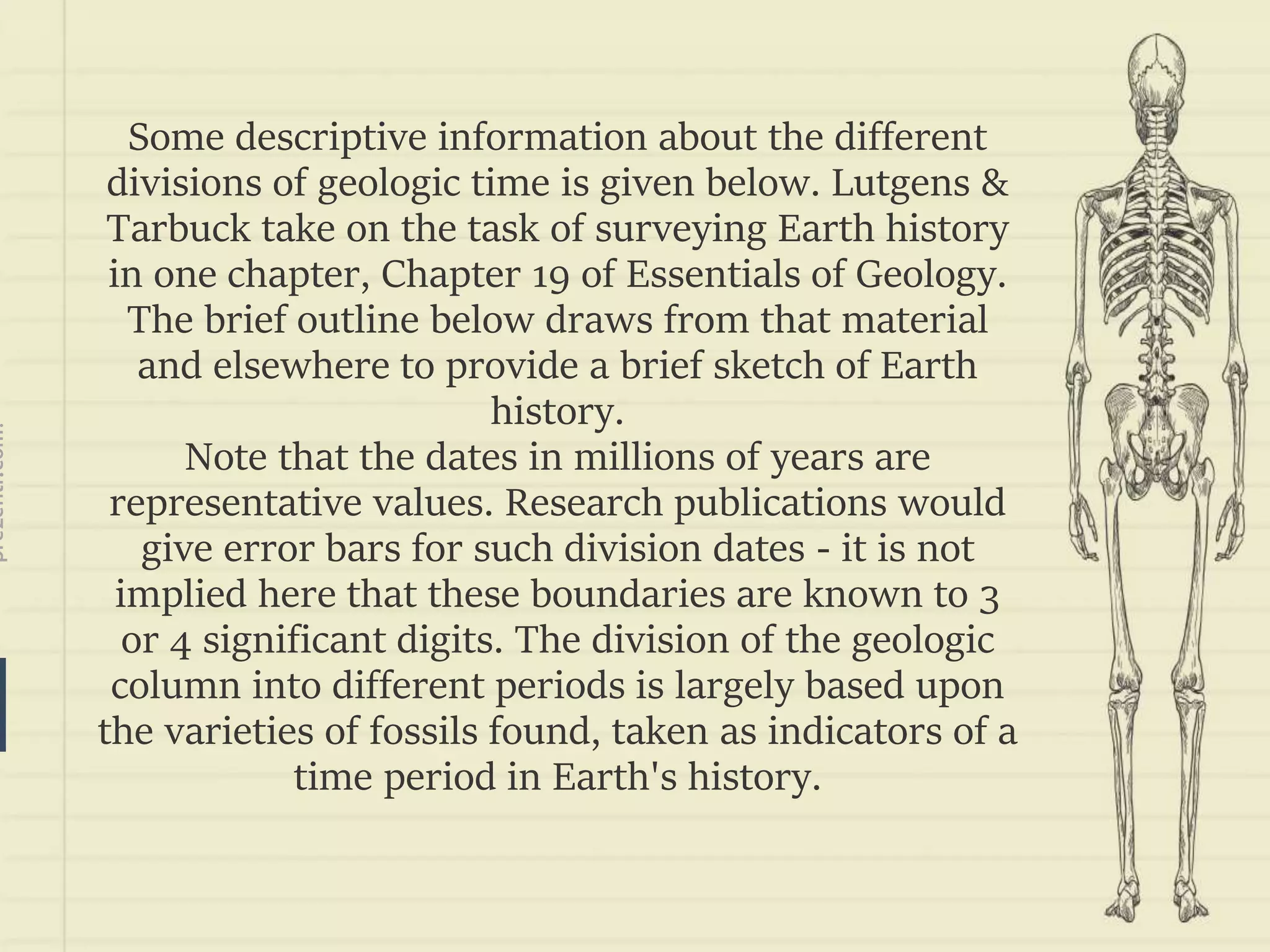 Geologic time table- GRADE 11 | PPTX