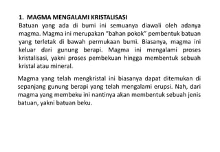 Geologi Teknik materi tentang batuan batuan dalam tanah (P-2) Batuan.pdf