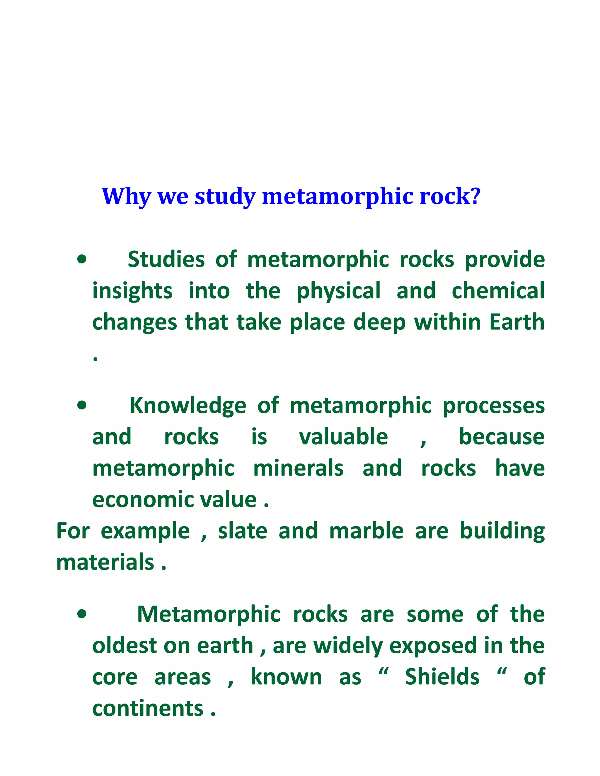 Metamorphic Rocks geology | PDF