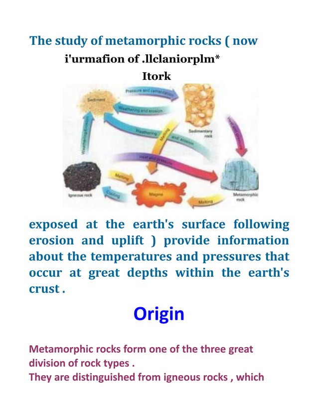 Metamorphic Rocks geology | PDF