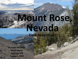 Geology Field Assignment | PPTX | Geography | Science