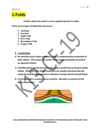 Geology Terms | DOCX