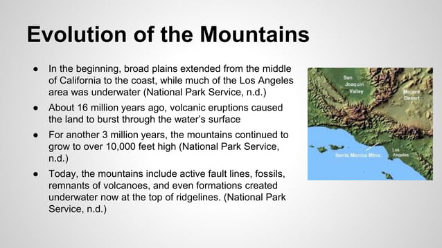 Yevin Presents the Santa Monica Mountains | PPTX | Geology | Science