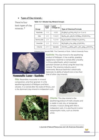 Geology - clay minerals and geotechnical problems | PDF