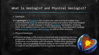 Geology | PPTX | Geology | Science