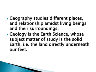 GEOLOGY.pptxenglishlanguageand literature | PPT