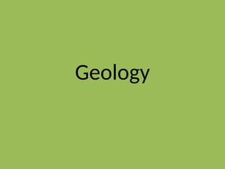 General introduction to earth sciences and geology | PPT
