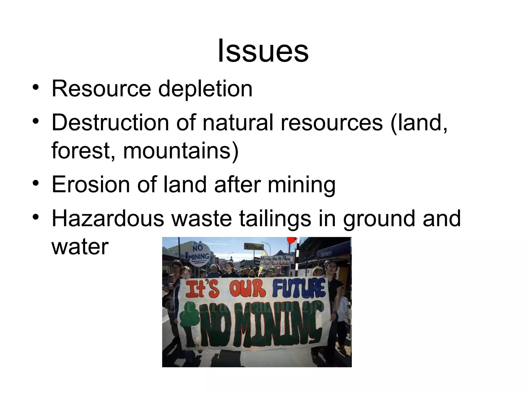 Mining and Resource depletion | PPT