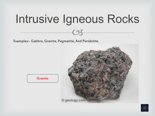 Geology Rocks | PPT