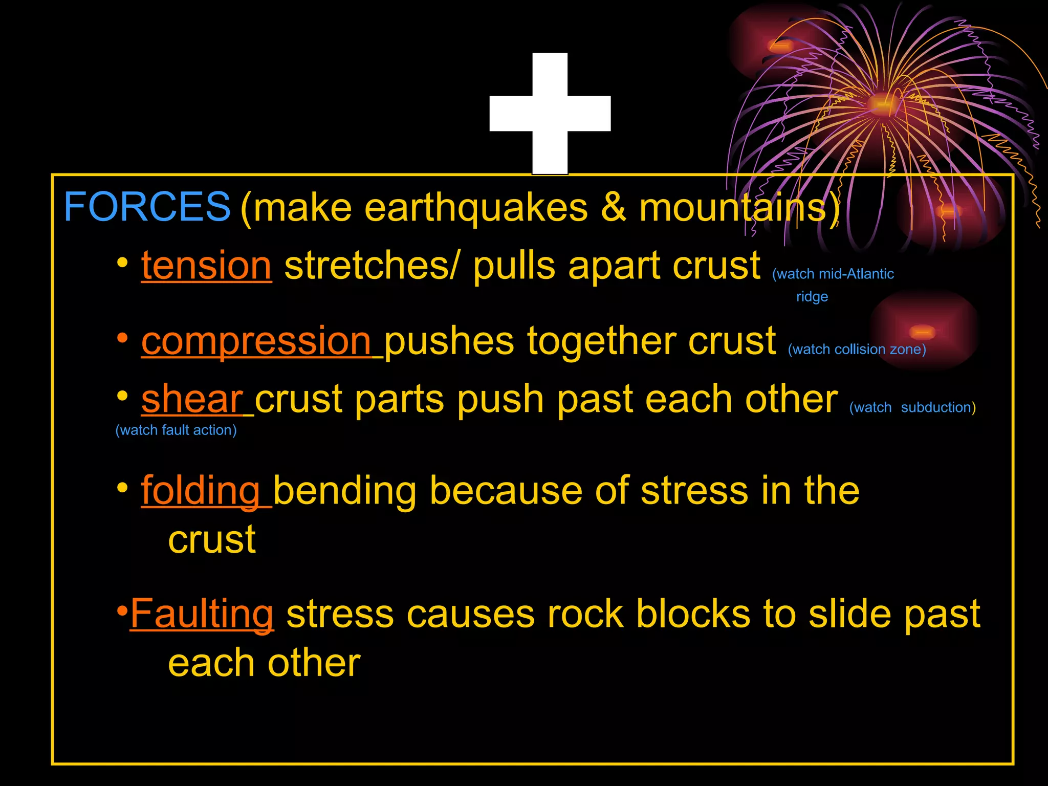 Geology 1: Notes on Earth's geologic forces that shape the crust with ...