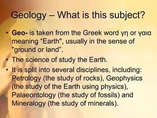 Geology 101 | PPTX